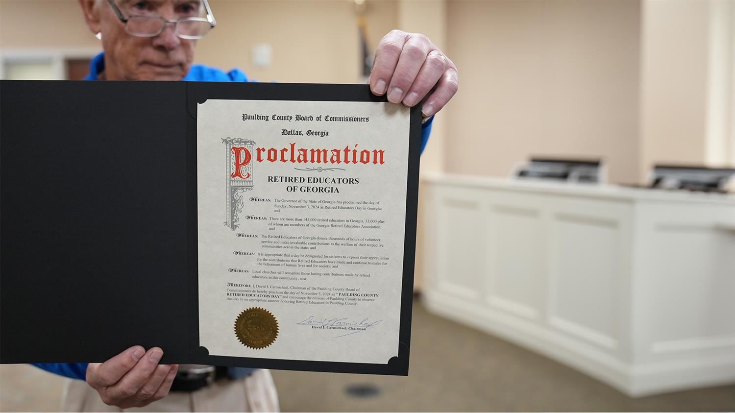 Georgia Retired Educators Proclamation Signing